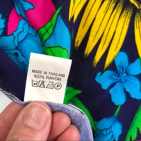 UNO | Accessories | Uno Navy Blue Tropical Print Wrap Or Scarf | Poshmark